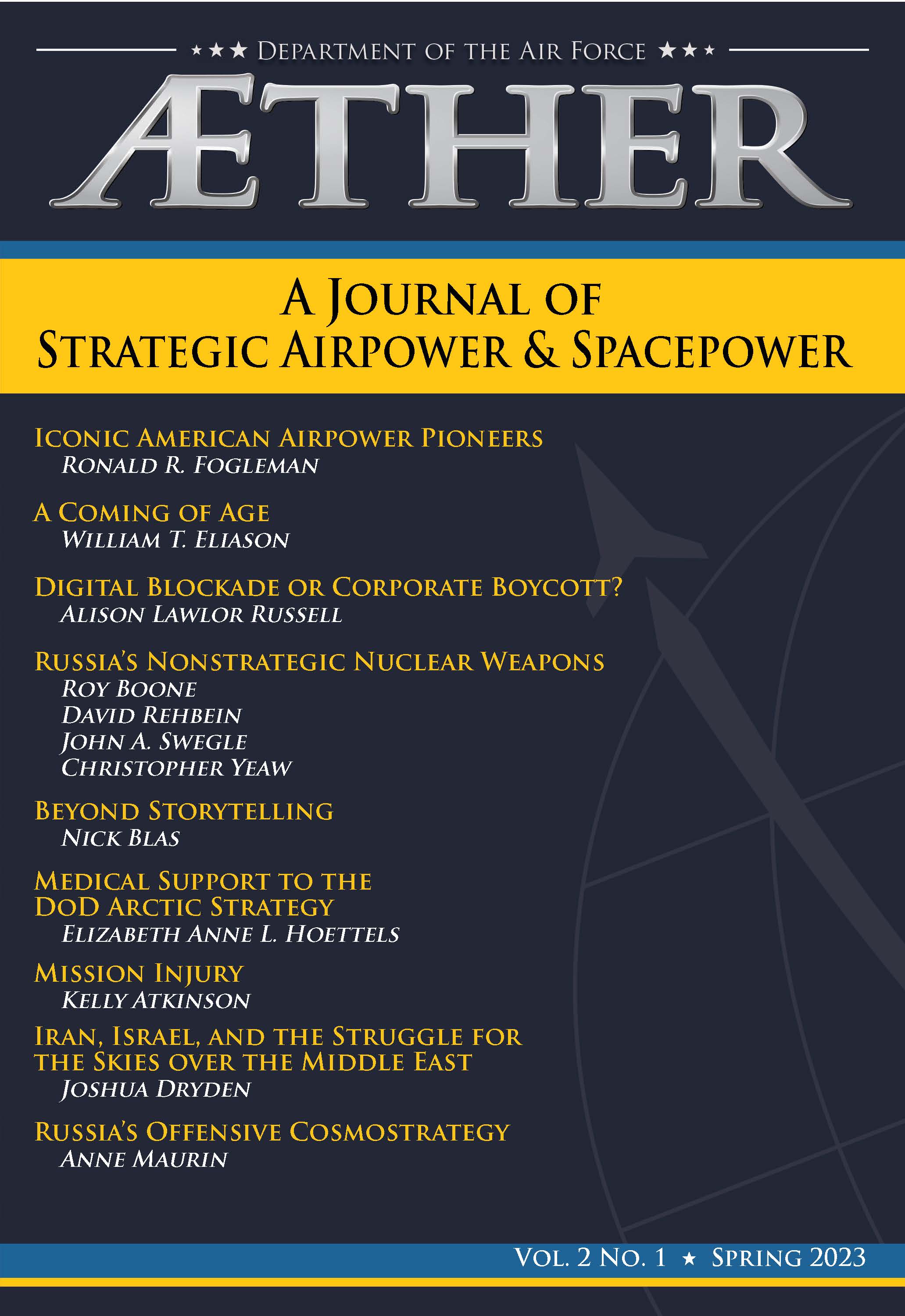Æther Journal of Strategic Airpower & Spacepower